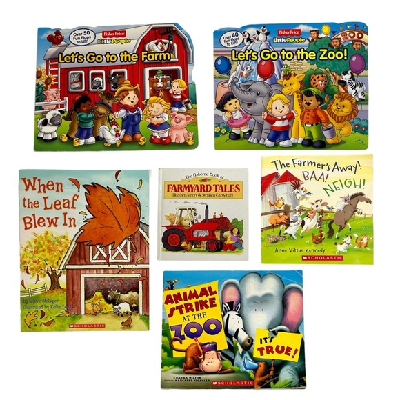 Other | 6 Farm Zoo Animal Theme Books For Baby Toddlers Preschool Kids ...